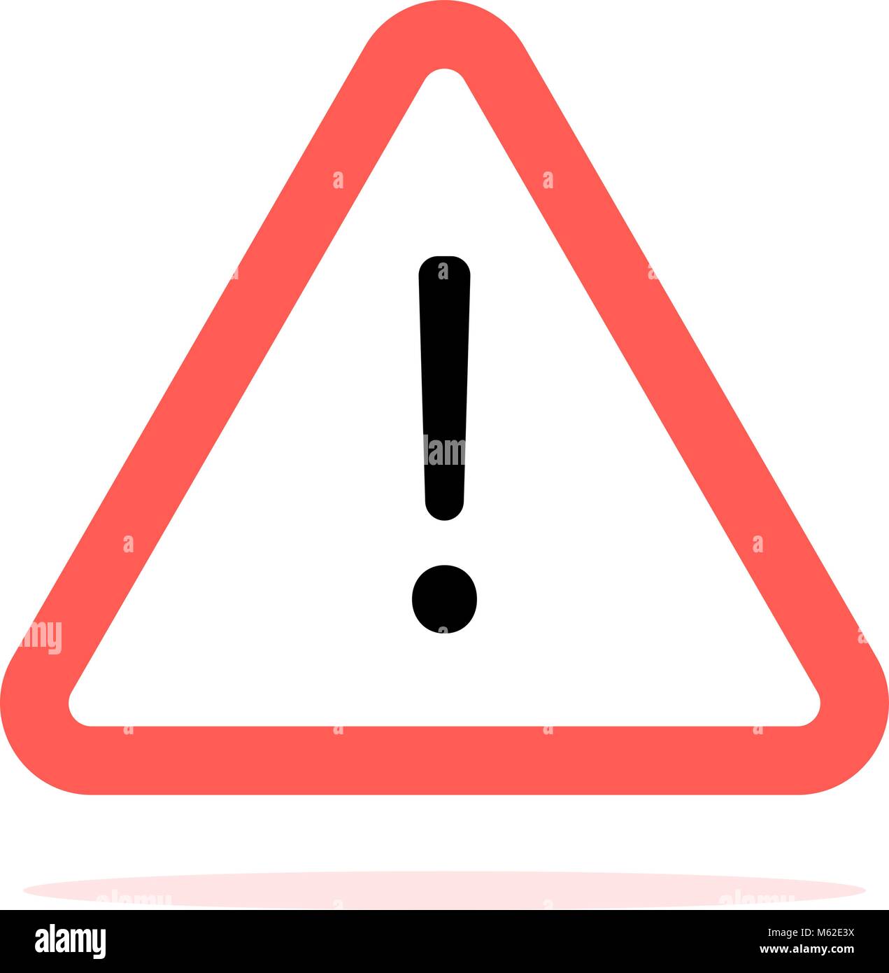 Conventional triangular warning sign with rounded corners Stock Vector ... Conventional triangular warning sign with rounded corners Stock Vector ...