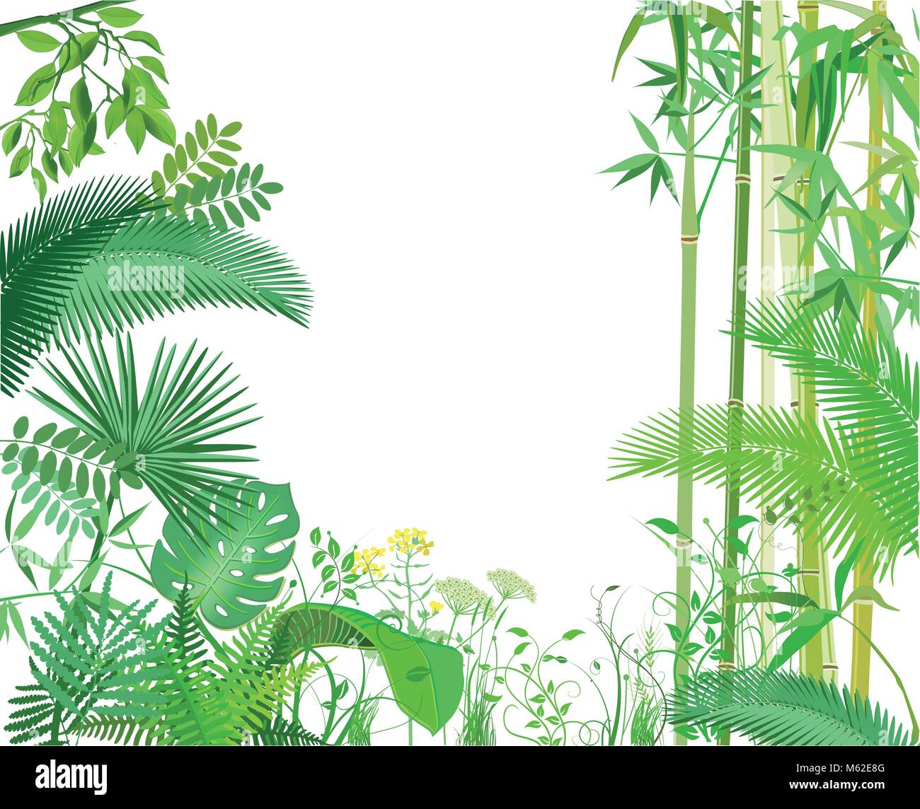 Texture plants leaves Stock Vector Images - Alamy