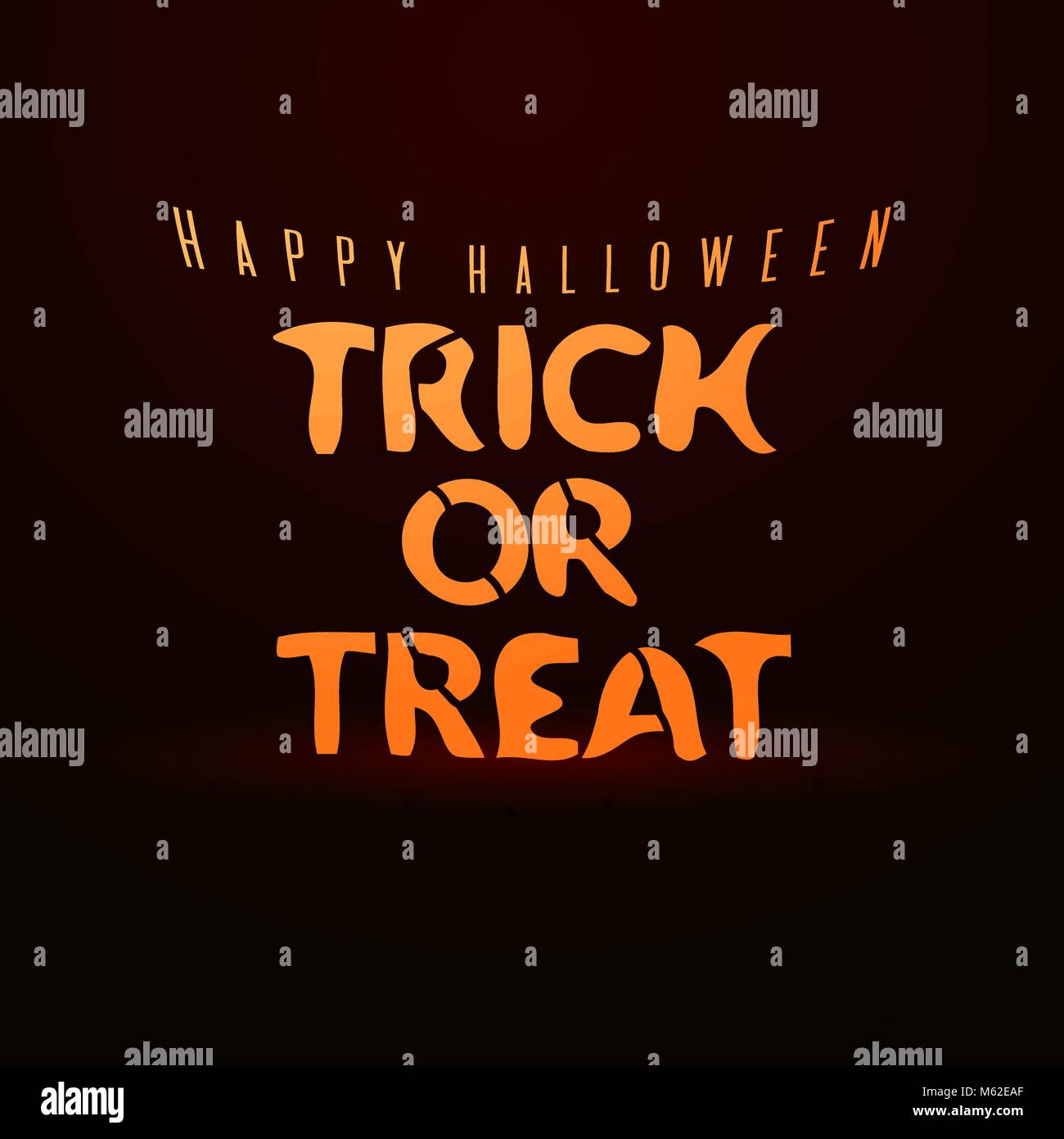 Happy Halloween lettering. Trick or treat vector letters Stock Vector ...