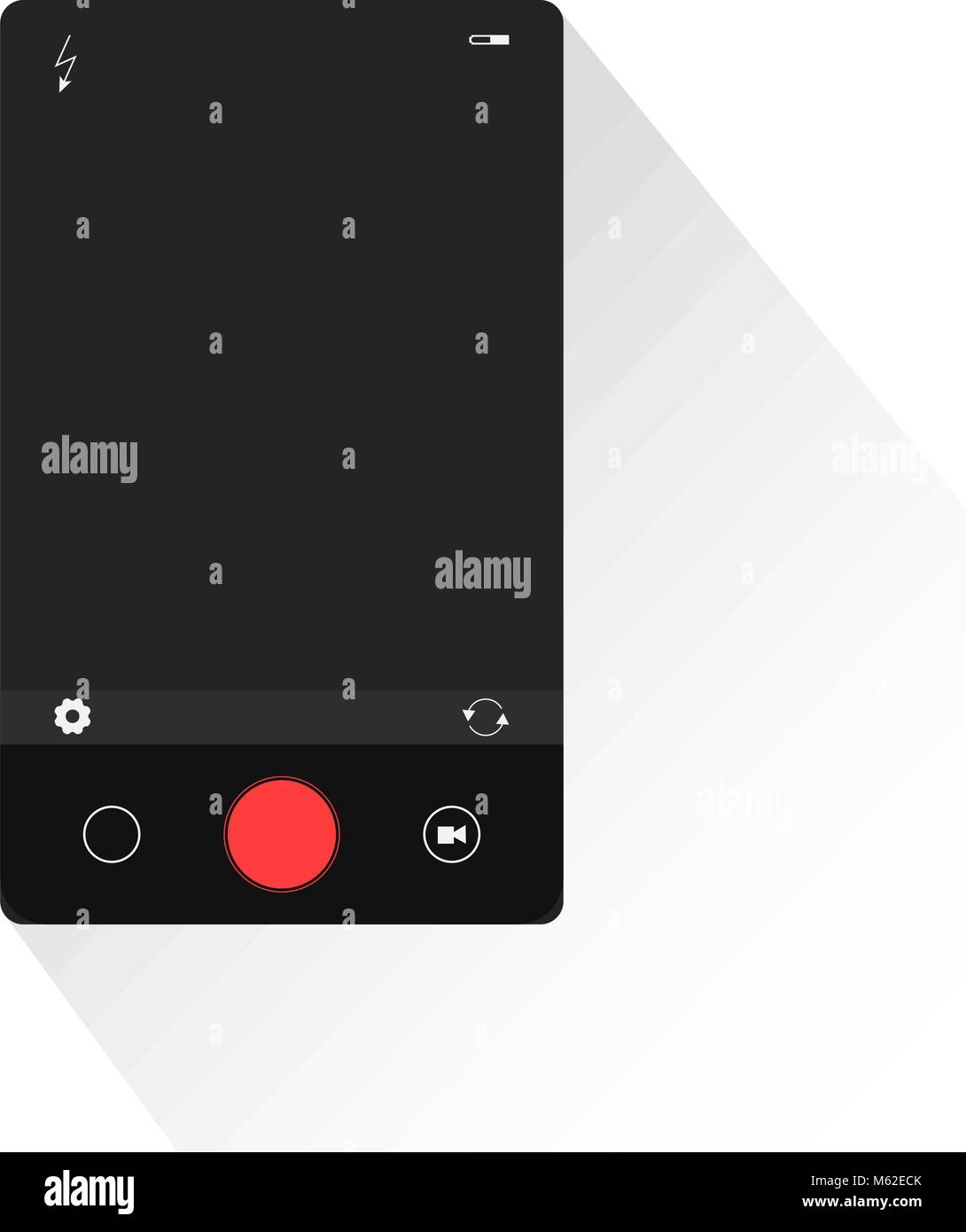 Modern phone camera interface illustration for design Stock Vector ...