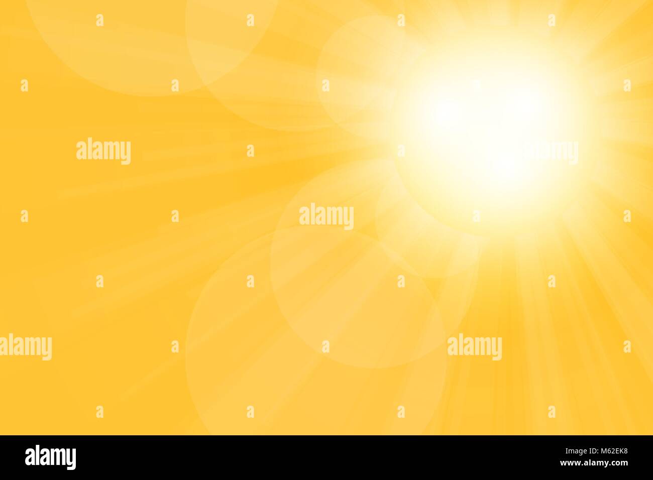 Yellow sun burst. White light rays on the sky Stock Vector Image & Art ...