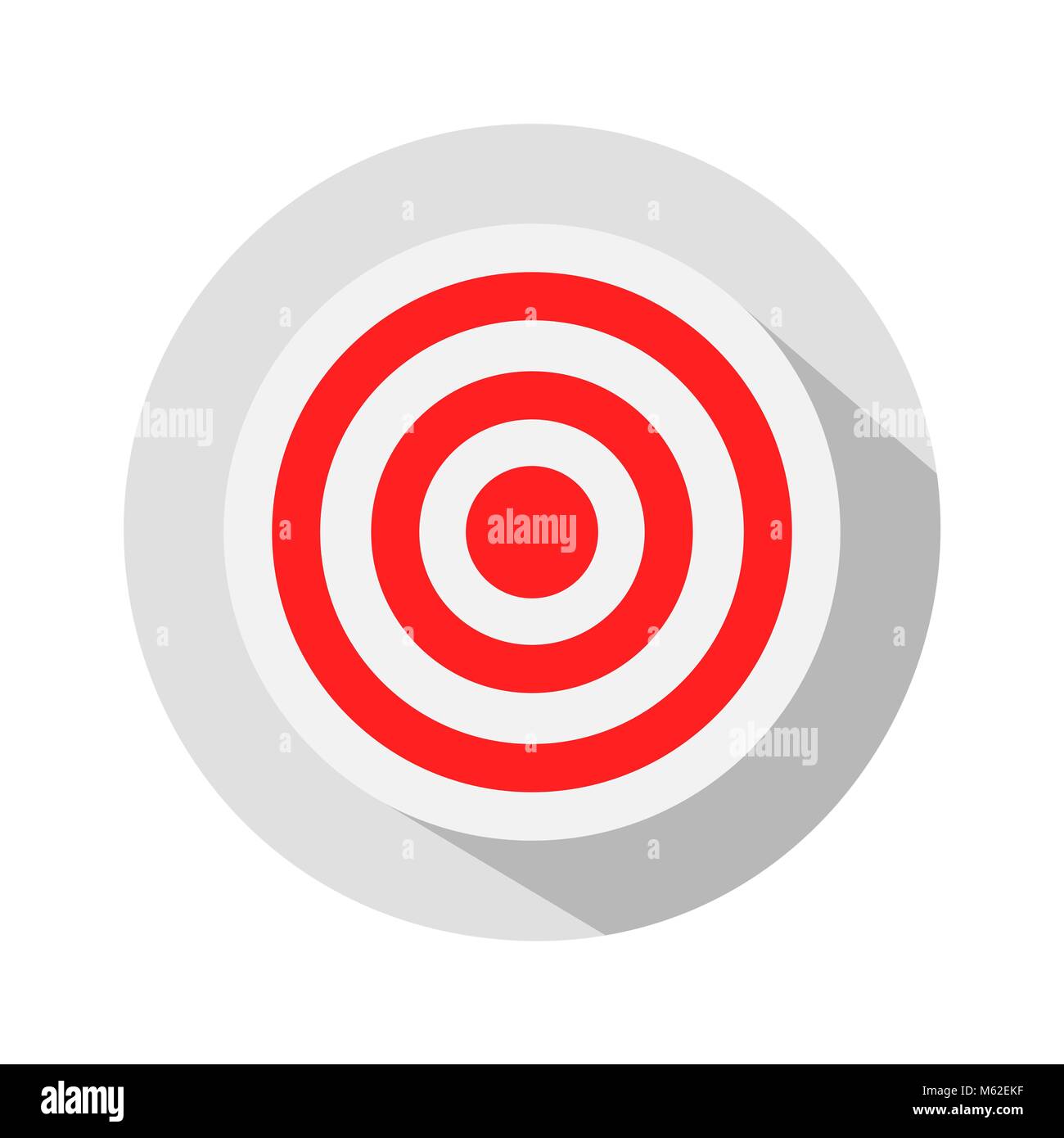 Simple red and white circular target icon Stock Vector Image & Art - Alamy