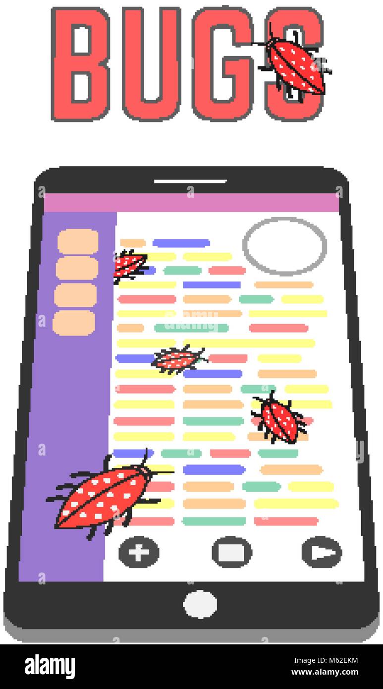 Digital bugs Stock Vector Images - Alamy