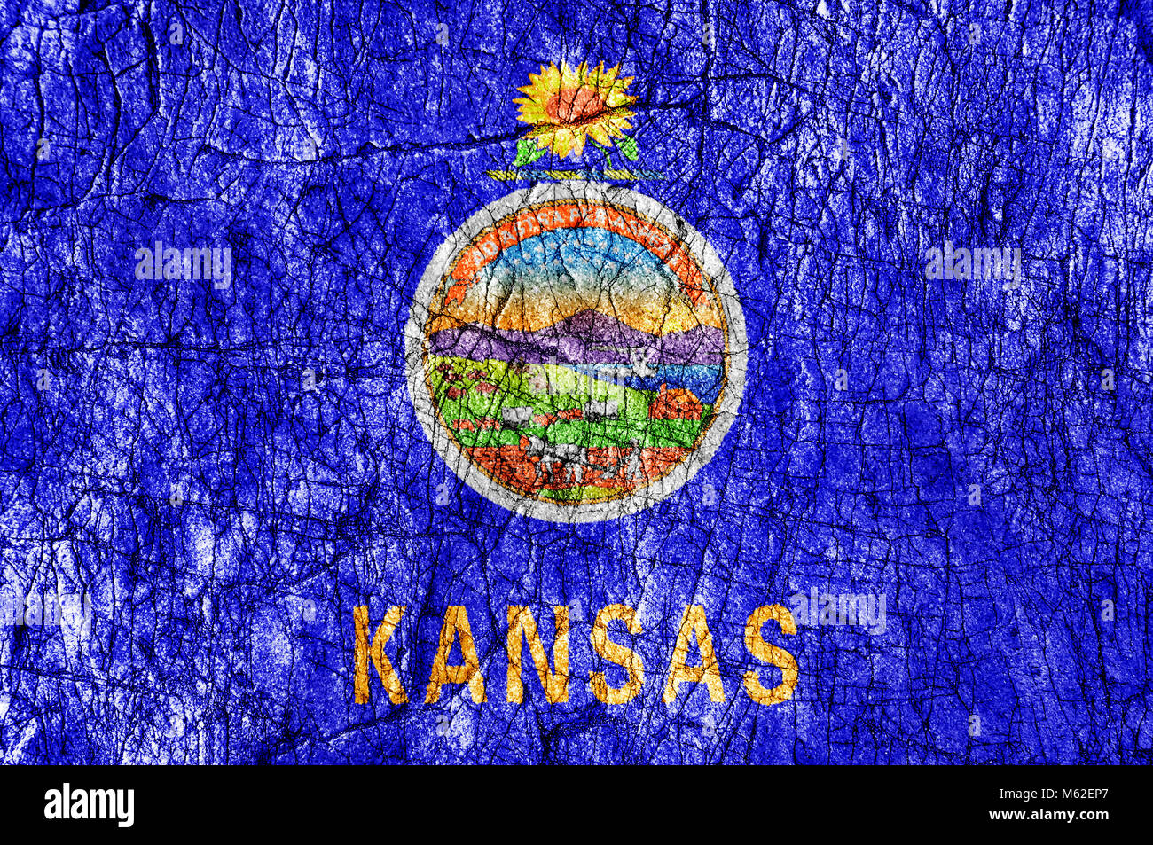 Flag of the kansas seal hi-res stock photography and images - Alamy