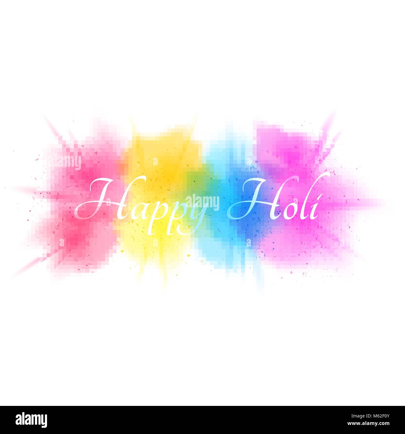 Explosion of colors isolated on white background. Multicolor spray ...