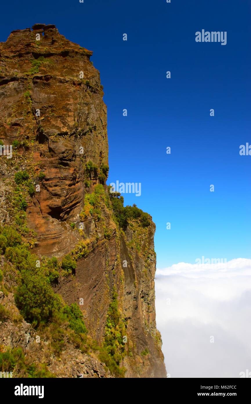 mountain for rock-climbing in Madeira Stock Photo - Alamy