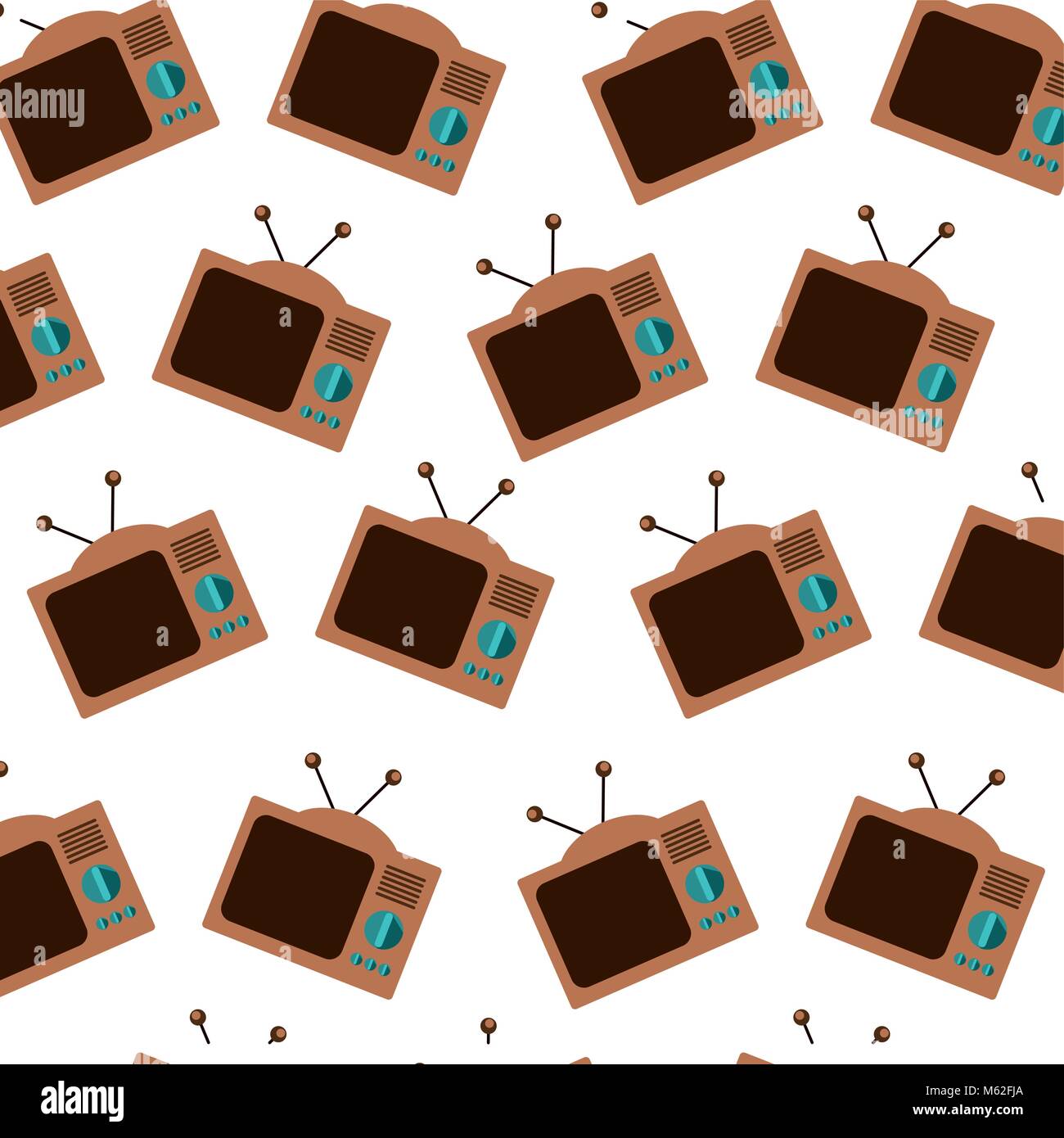 Retro tv pattern hi-res stock photography and images - Alamy