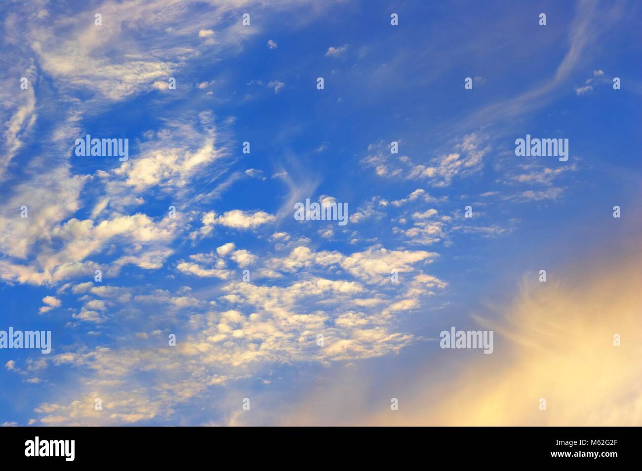 blue sunset sky Stock Photo - Alamy