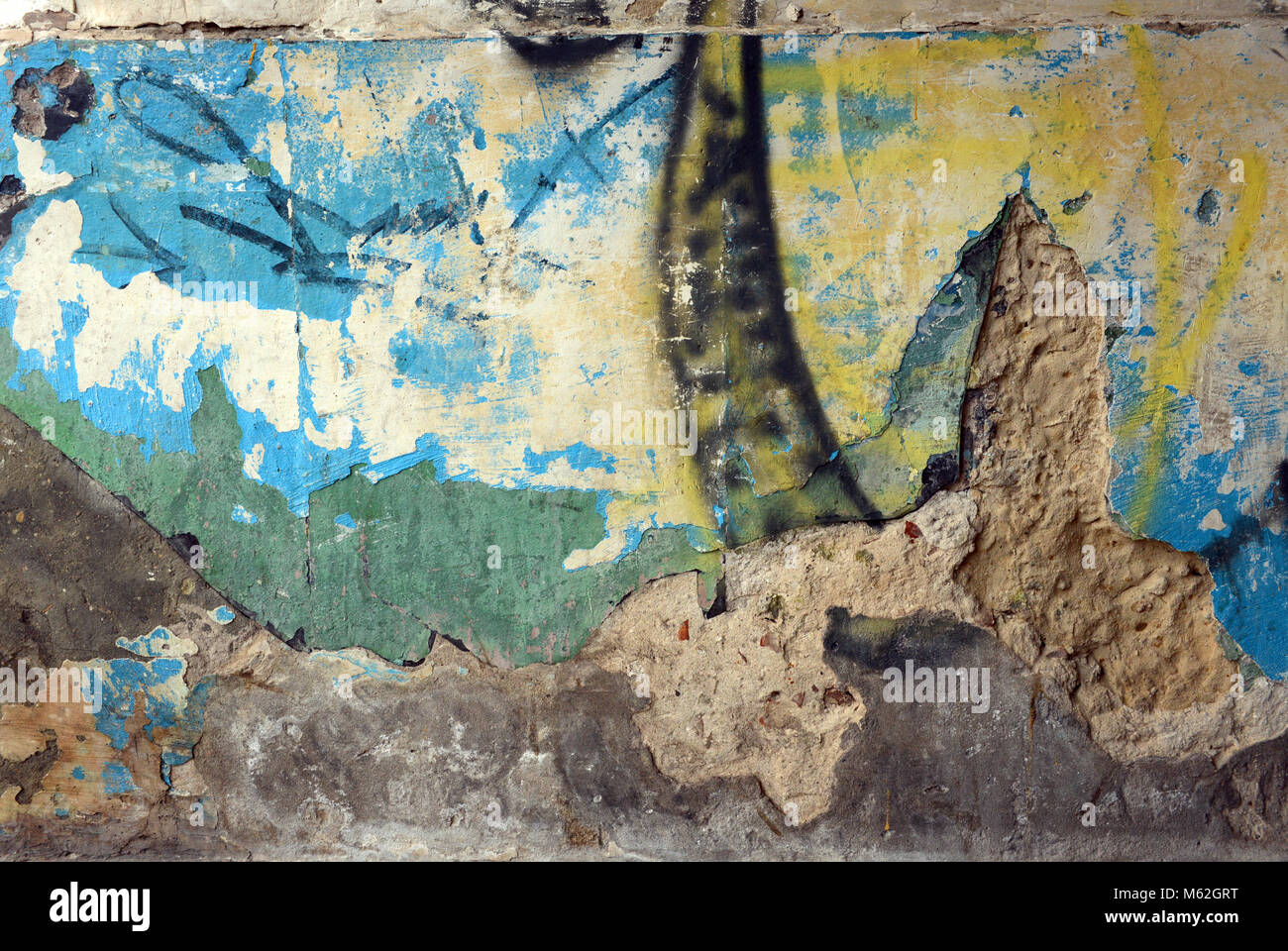 Ancient wall, background, texture, plaster, shabby paint, old cement ...