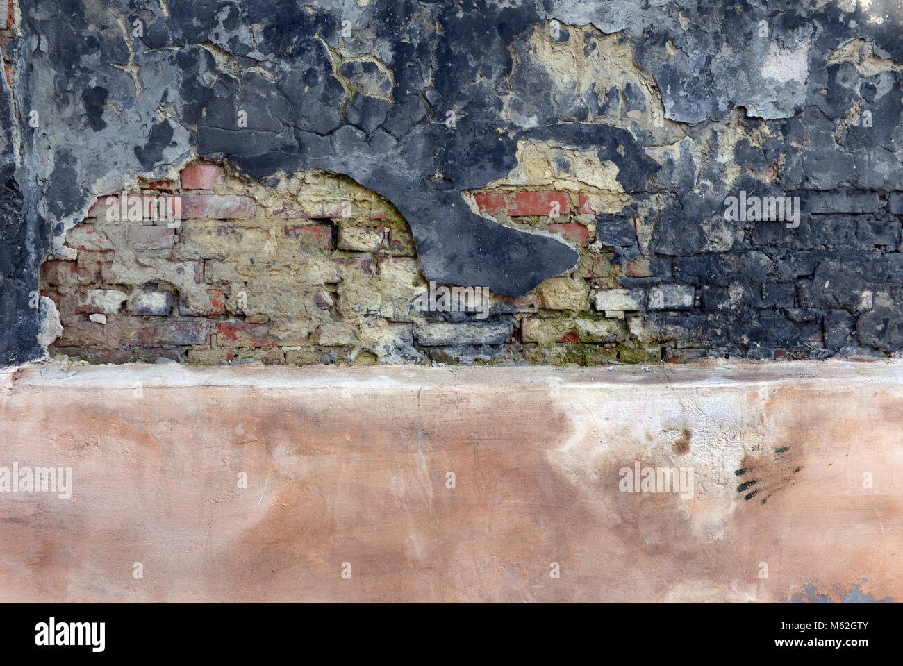 Ancient wall, background, texture, plaster, shabby paint, old cement ...