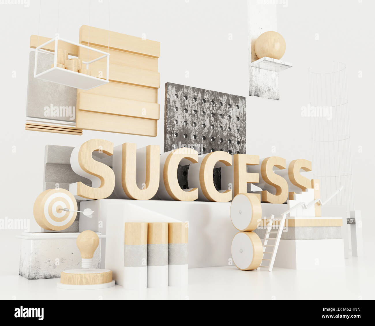 Success concept successful 3d text word business 3d hi-res stock ...