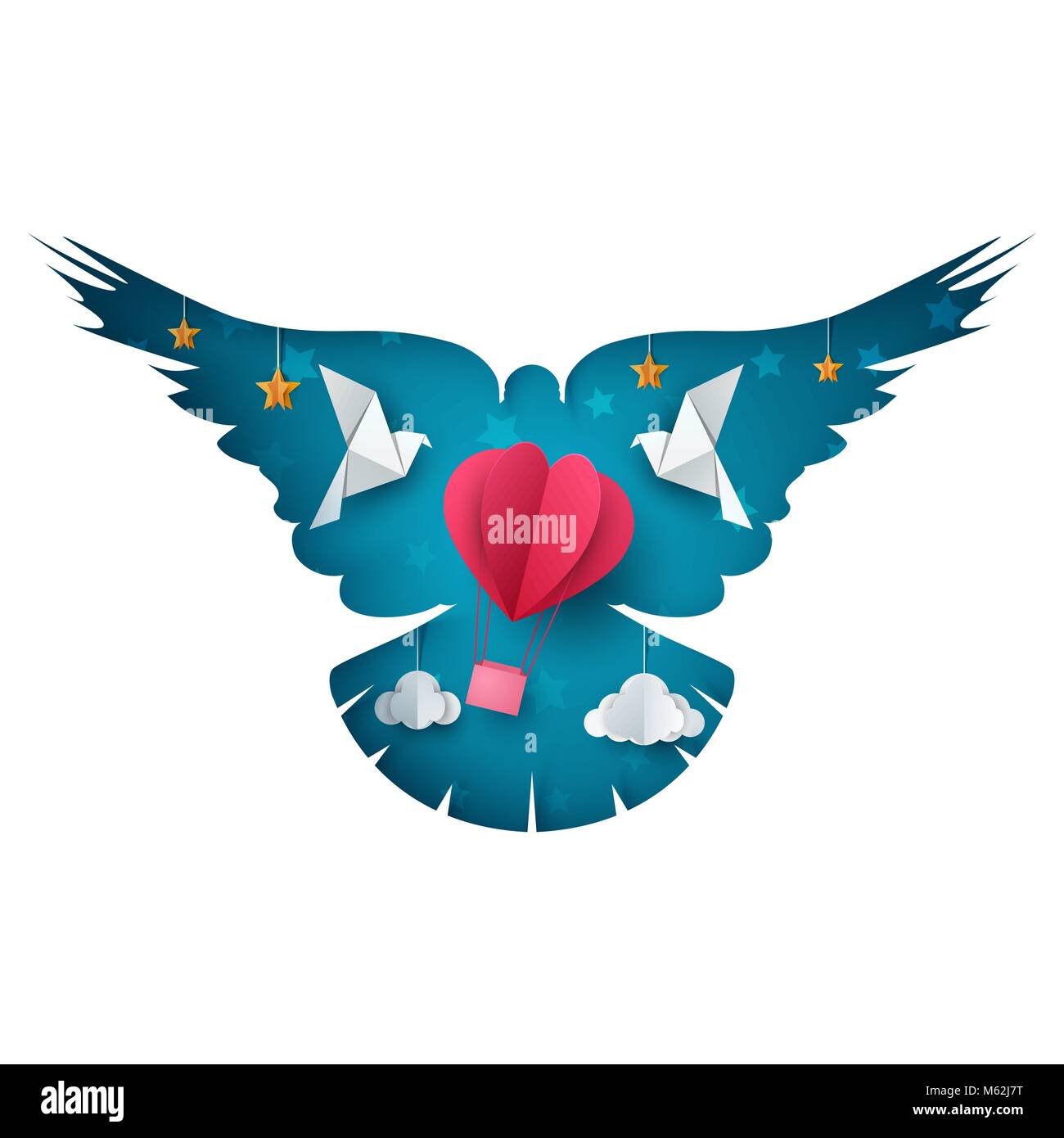 Peace dove cartoon hi-res stock photography and images - Alamy