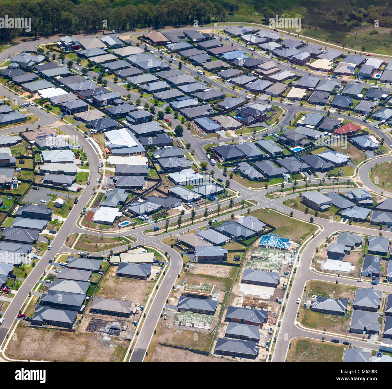 Modern housing development aerial view hi-res stock photography and ...