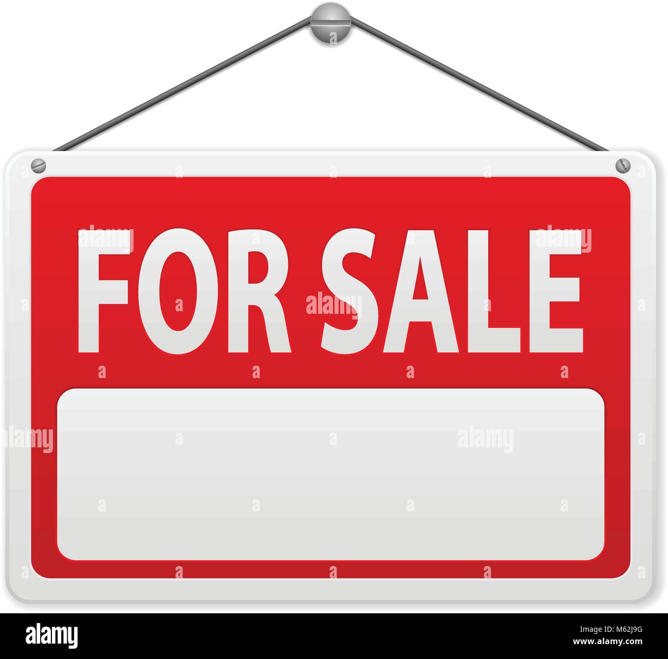 For sale sign board on a white background Stock Vector Image & Art - Alamy