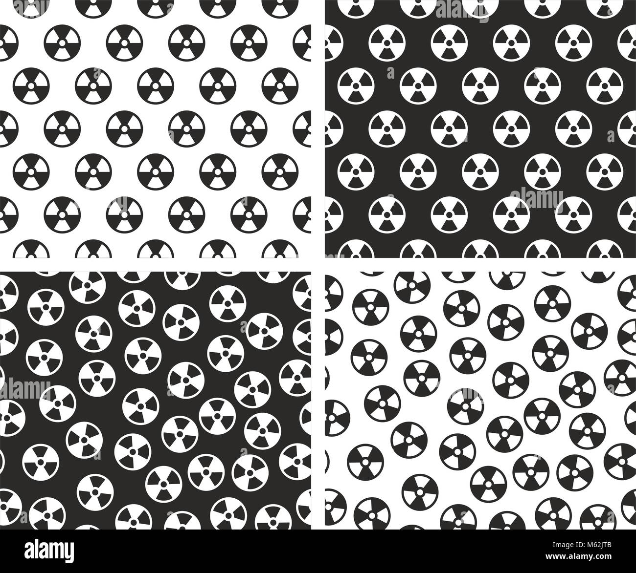 Radioactive Symbol Seamless Pattern Set Stock Vector Image & Art - Alamy