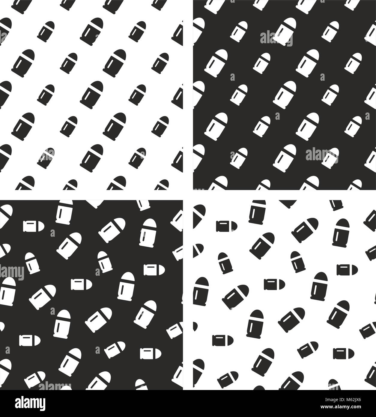 Rifle or Gun Bullet Seamless Pattern Set Stock Vector Image & Art - Alamy