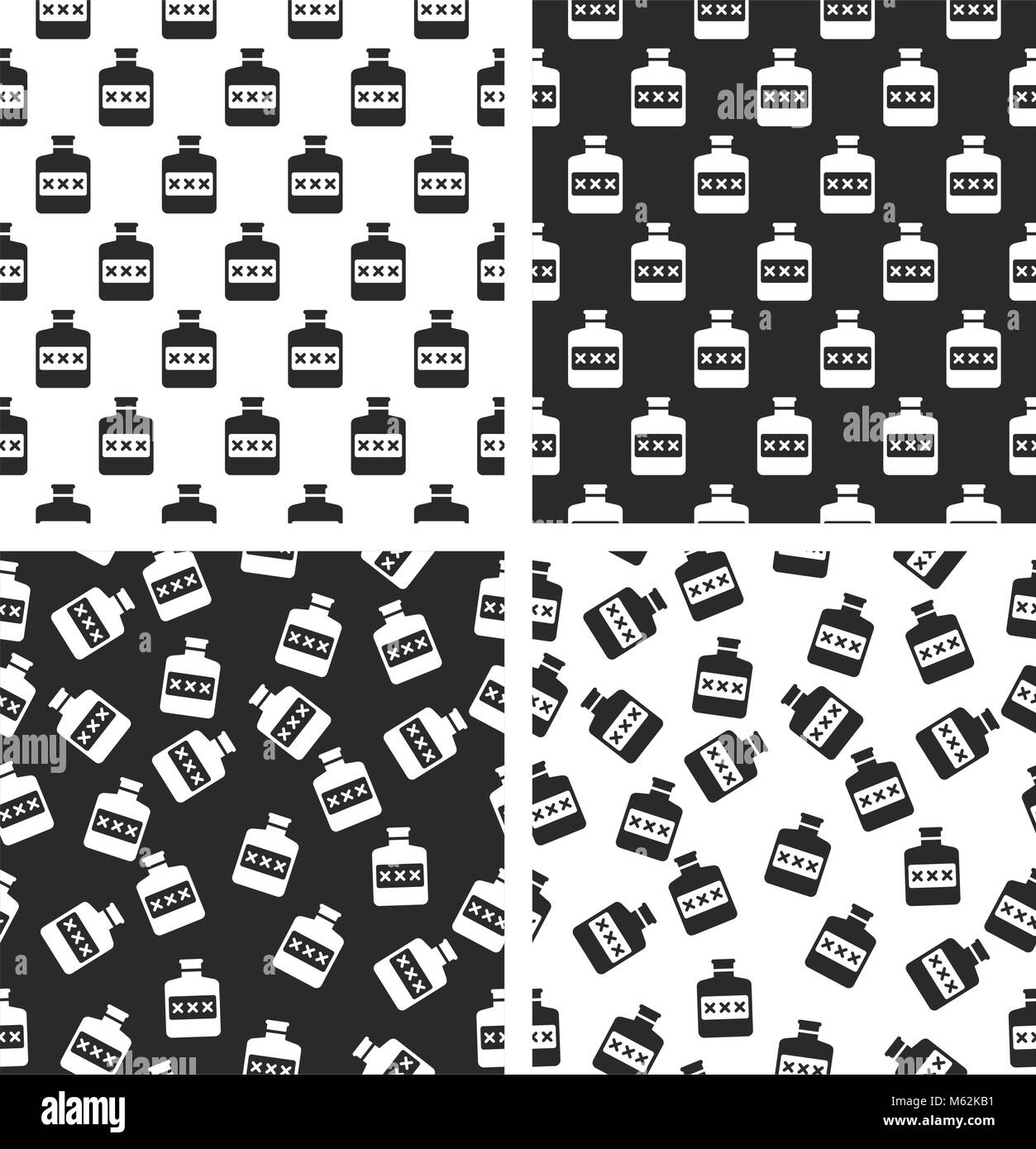 Alcohol drink vector seamless Stock Vector Images - Alamy