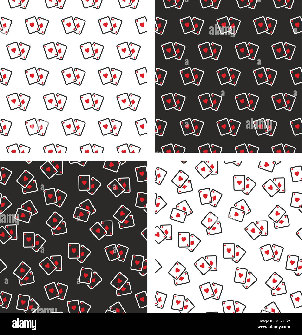 Playing Cards Pattern Stock Vector Images - Alamy