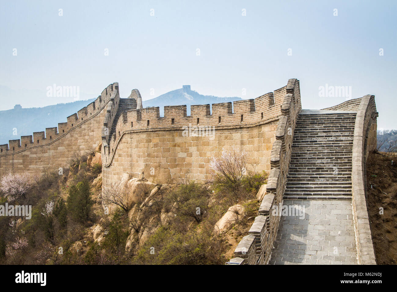 Great Wall of China, the Badaling section Stock Photo - Alamy