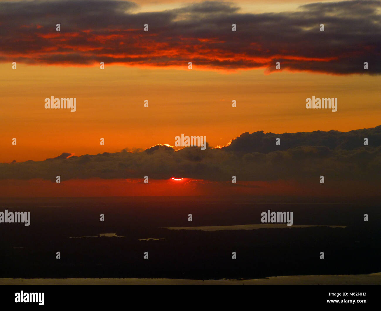 Aerial view of Sunset Sky Stock Photo - Alamy