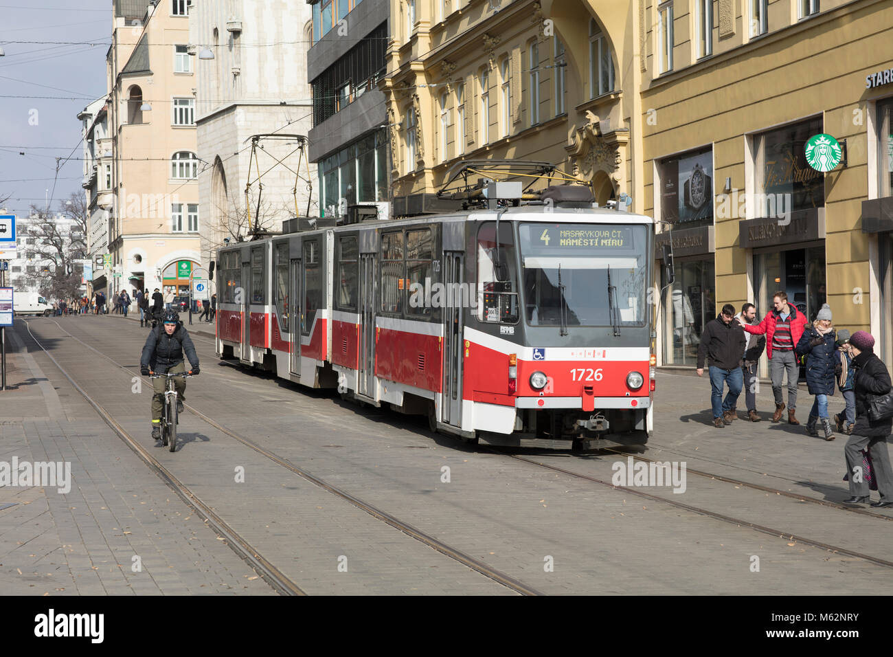 Brno railway station tram hi-res stock photography and images - Alamy