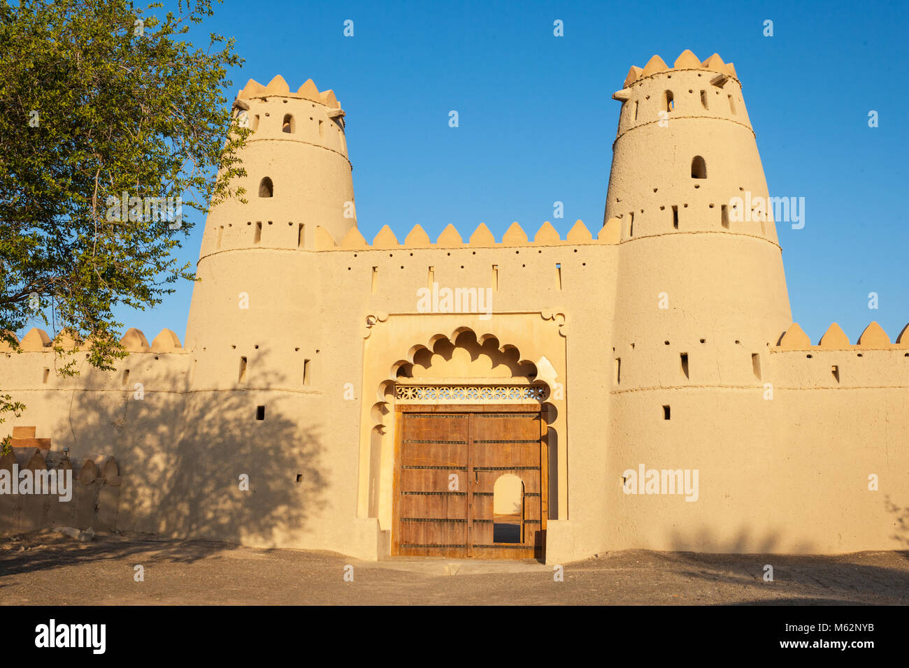 The main entrance to the iconic Al Jahli Fort in Al Ain, the largest ...