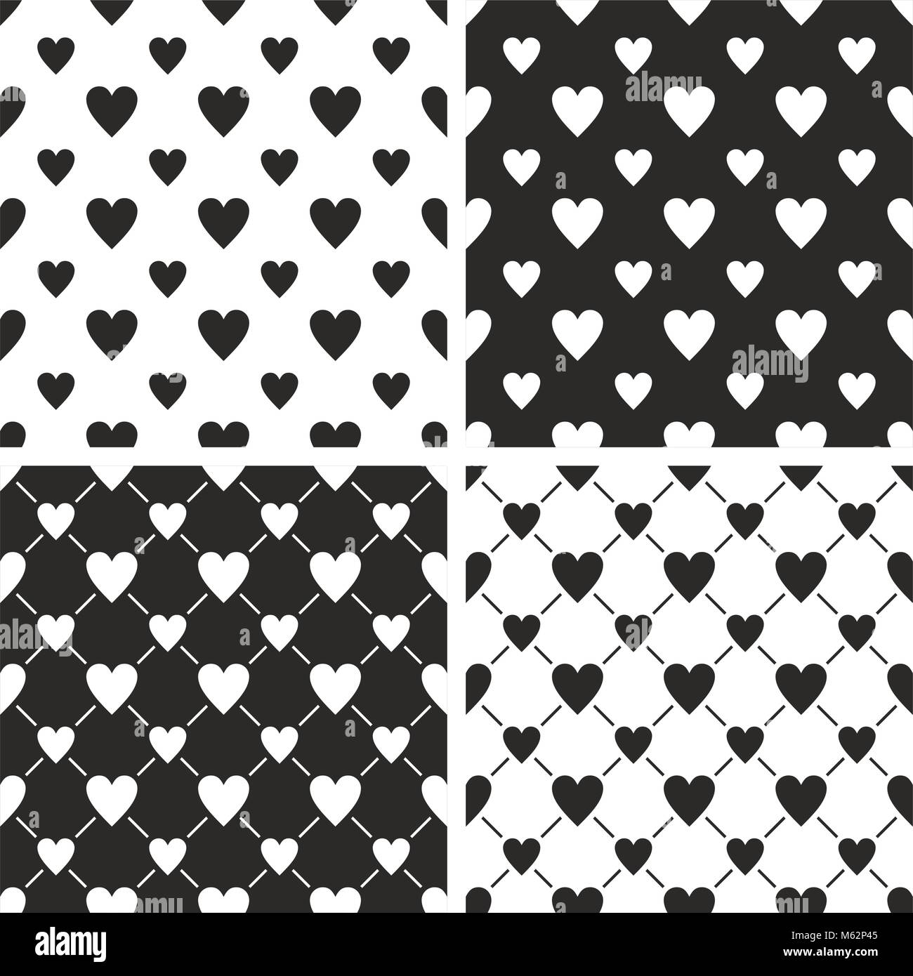 Vector heart shape design set background Stock Vector Images - Alamy