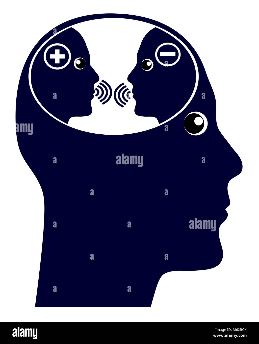 Positive thinking brain Cut Out Stock Images & Pictures - Alamy