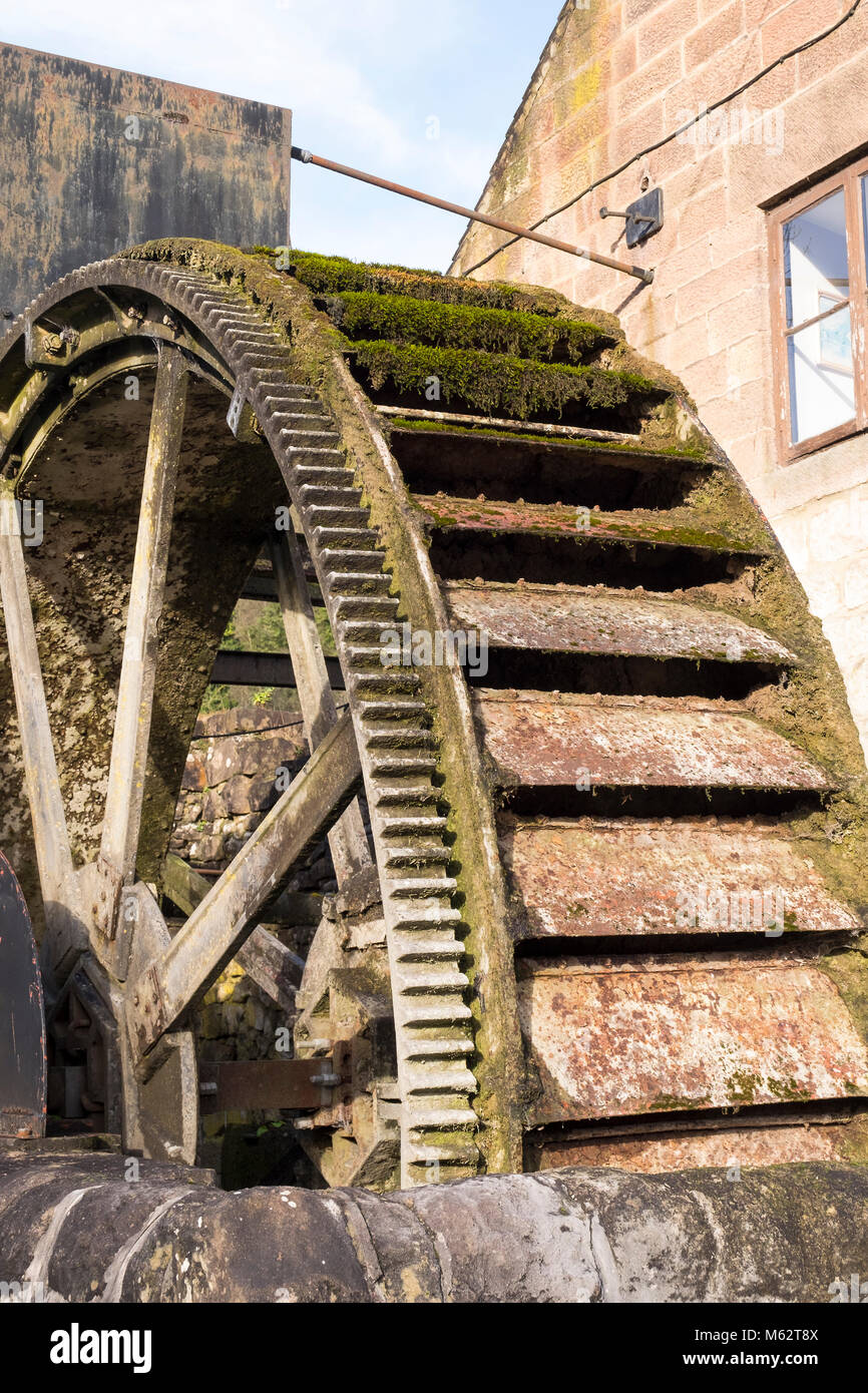 Old water mill wheel Stock Photo - Alamy