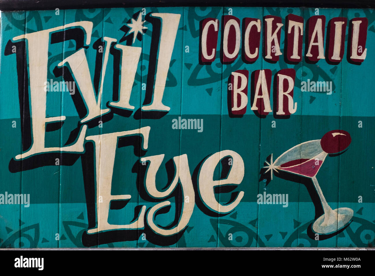 cocktail bar sign Stock Photo - Alamy