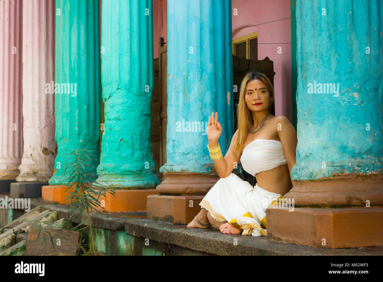 Yogi asana india hi-res stock photography and images - Alamy