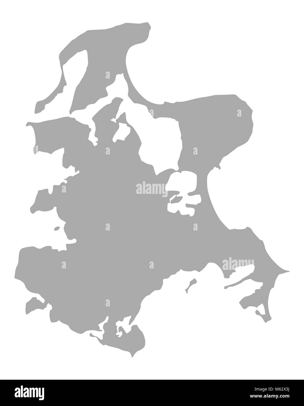 Map of Ruegen Stock Photo - Alamy