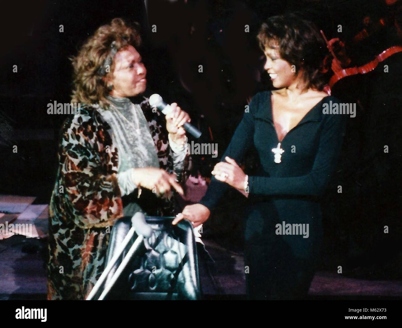1995 FILE PHOTO Cissy, Whitney Houston 1995 Photo By John Barrett ...