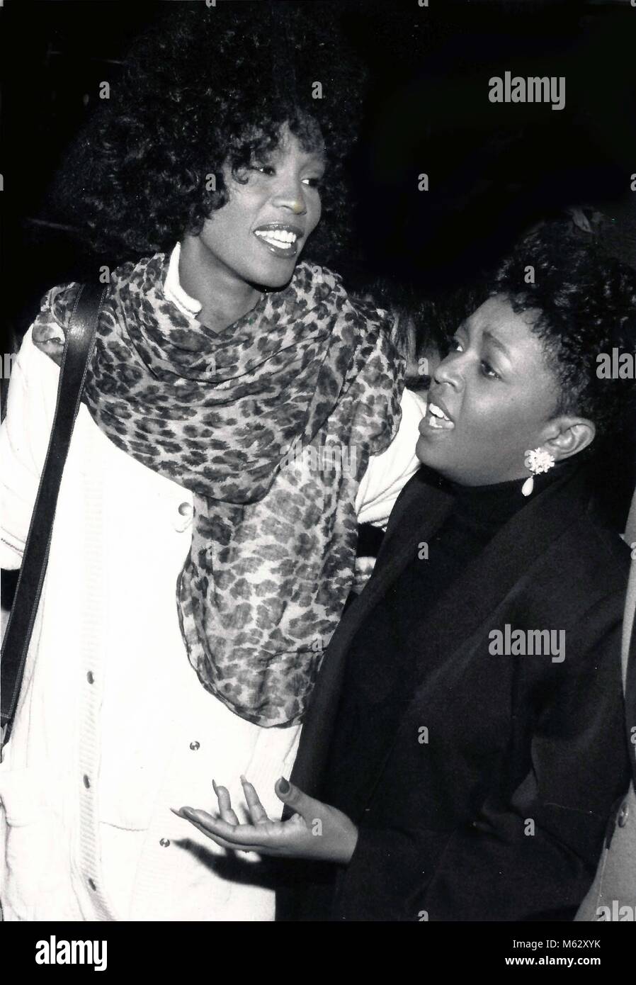 1988 FILE PHOTO Whitney Houston Anita Baker Photo By John Barrett-PHOTOlink Stock Photo - Alamy