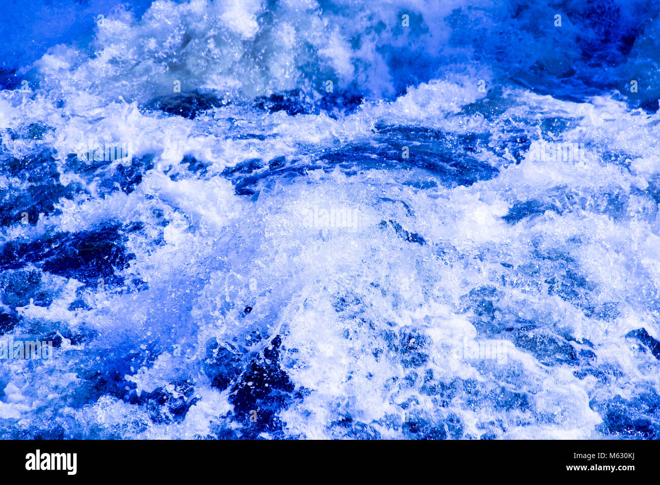 Splashing water in rapid river Stock Photo - Alamy