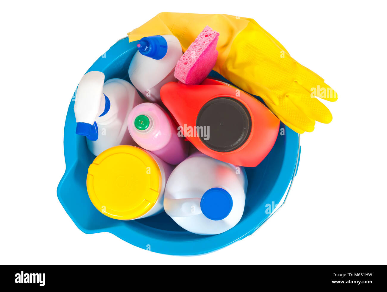Washing in a bucket Cut Out Stock Images & Pictures - Alamy