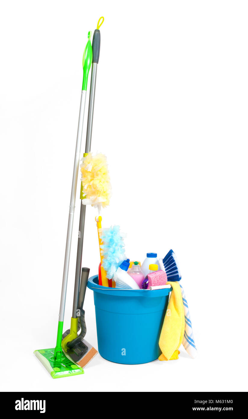 Brush in bucket wash Cut Out Stock Images & Pictures - Alamy