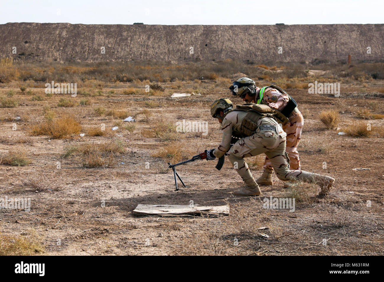 An Iraqi army range safety for the Officer and Junior Leaders Course ...