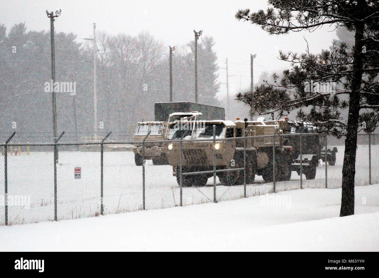 Soldiers at the installation for training move equipment in a staging ...