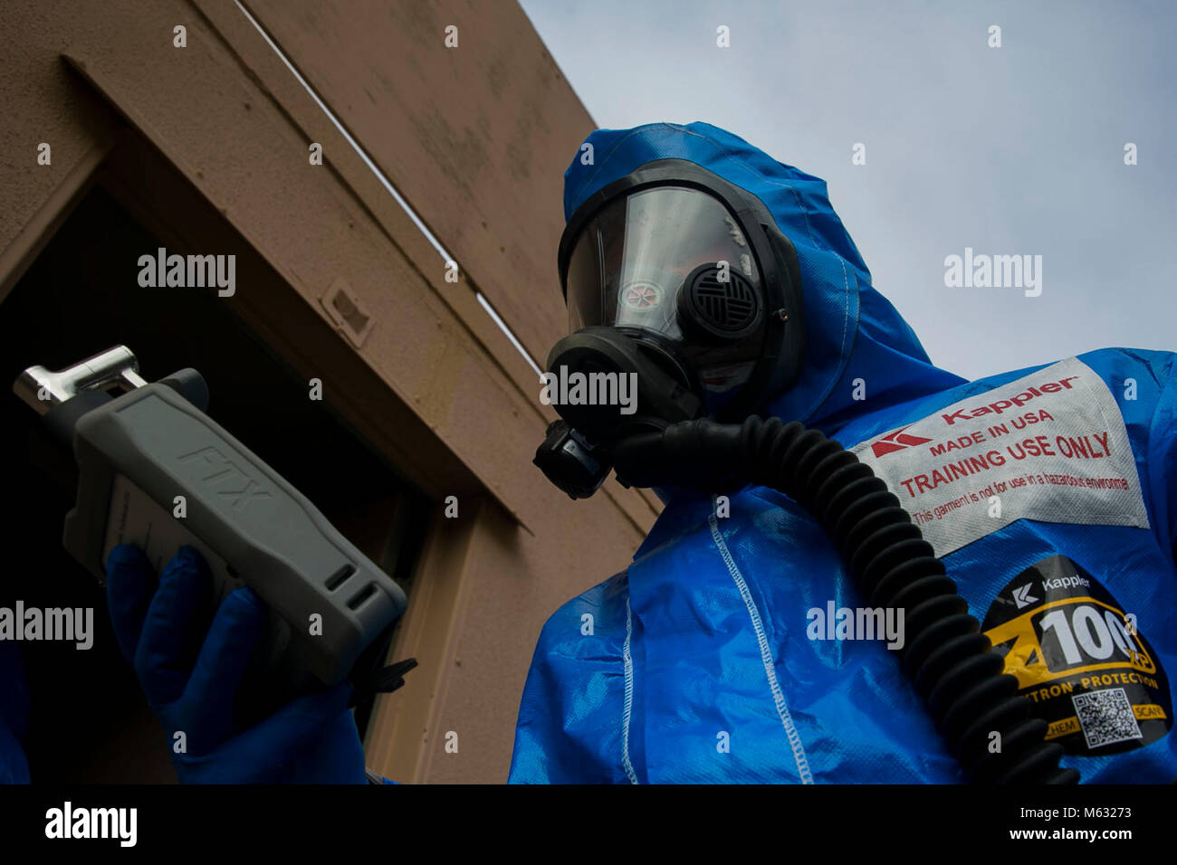 Cpl. Timothy Black, a chemical, biological, radiological, and nuclear ...
