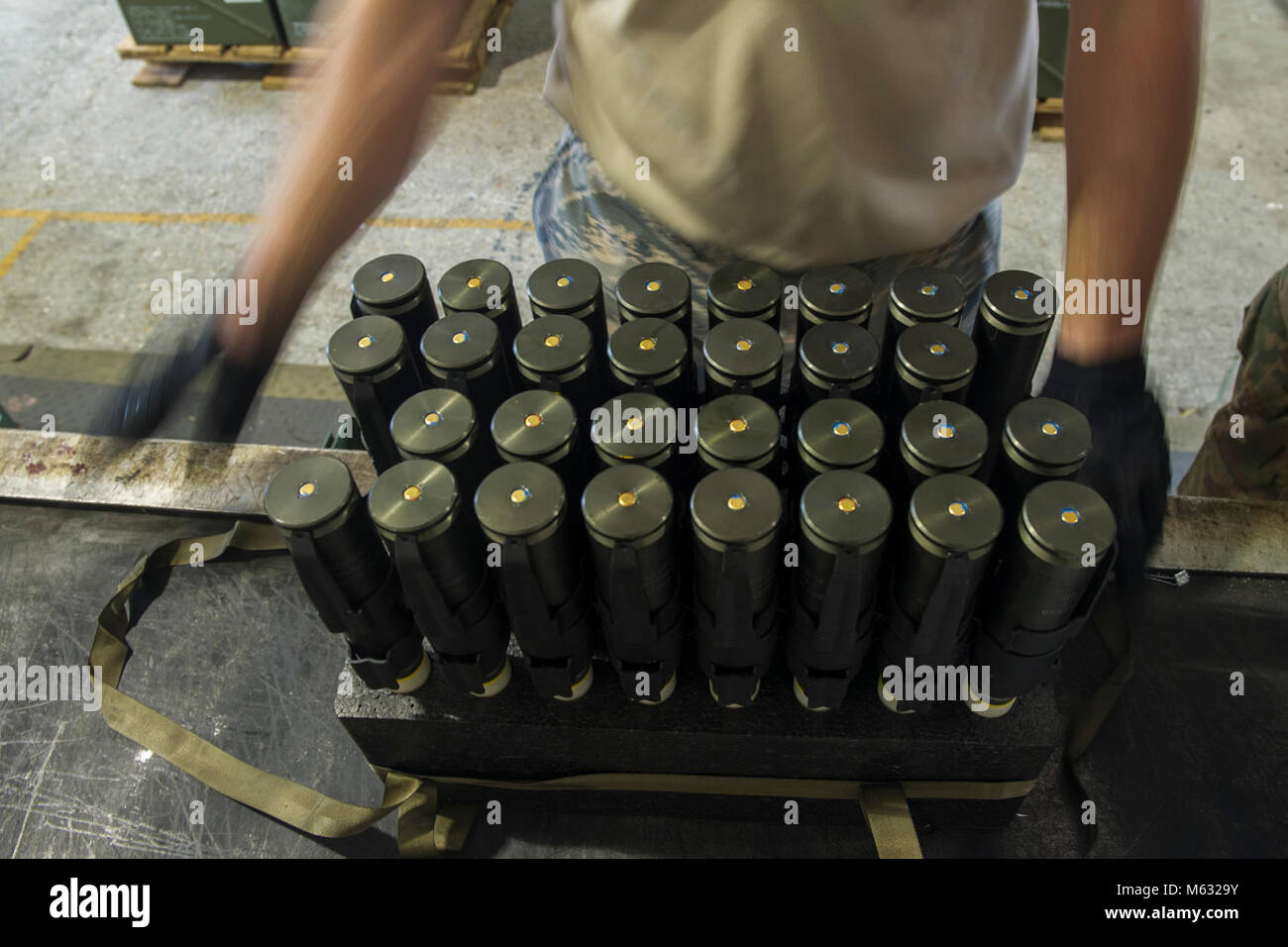 A munitions technician with the 1st Special Operations Maintenance ...