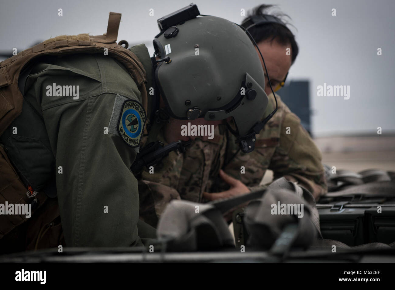 Aircrew members with the 8th Special Operations Squadron conduct pre ...