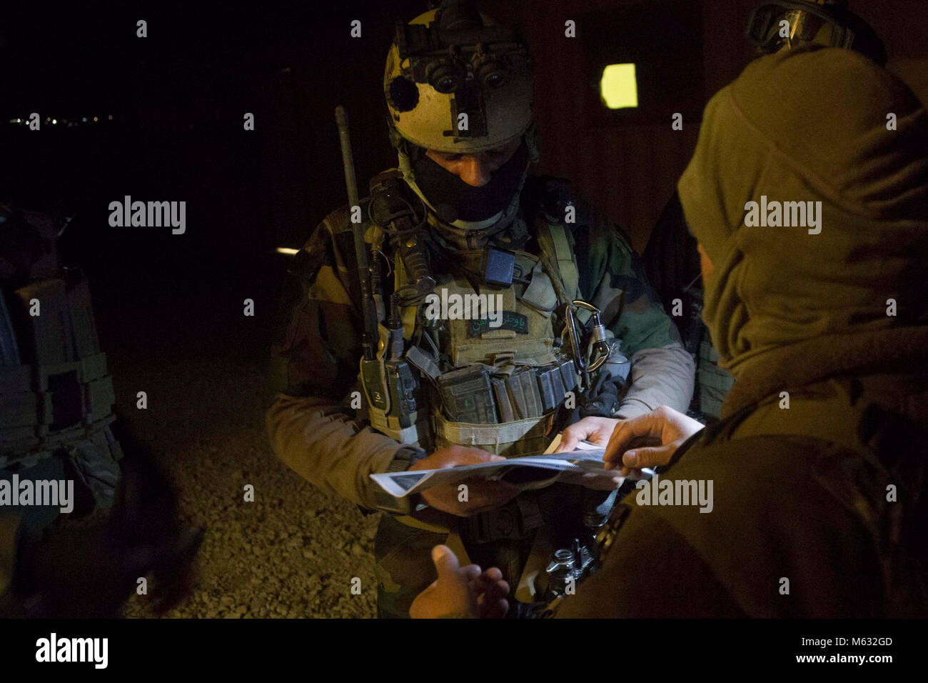 An Afghan Commando team leader from 2nd Special Operations Kandak ...