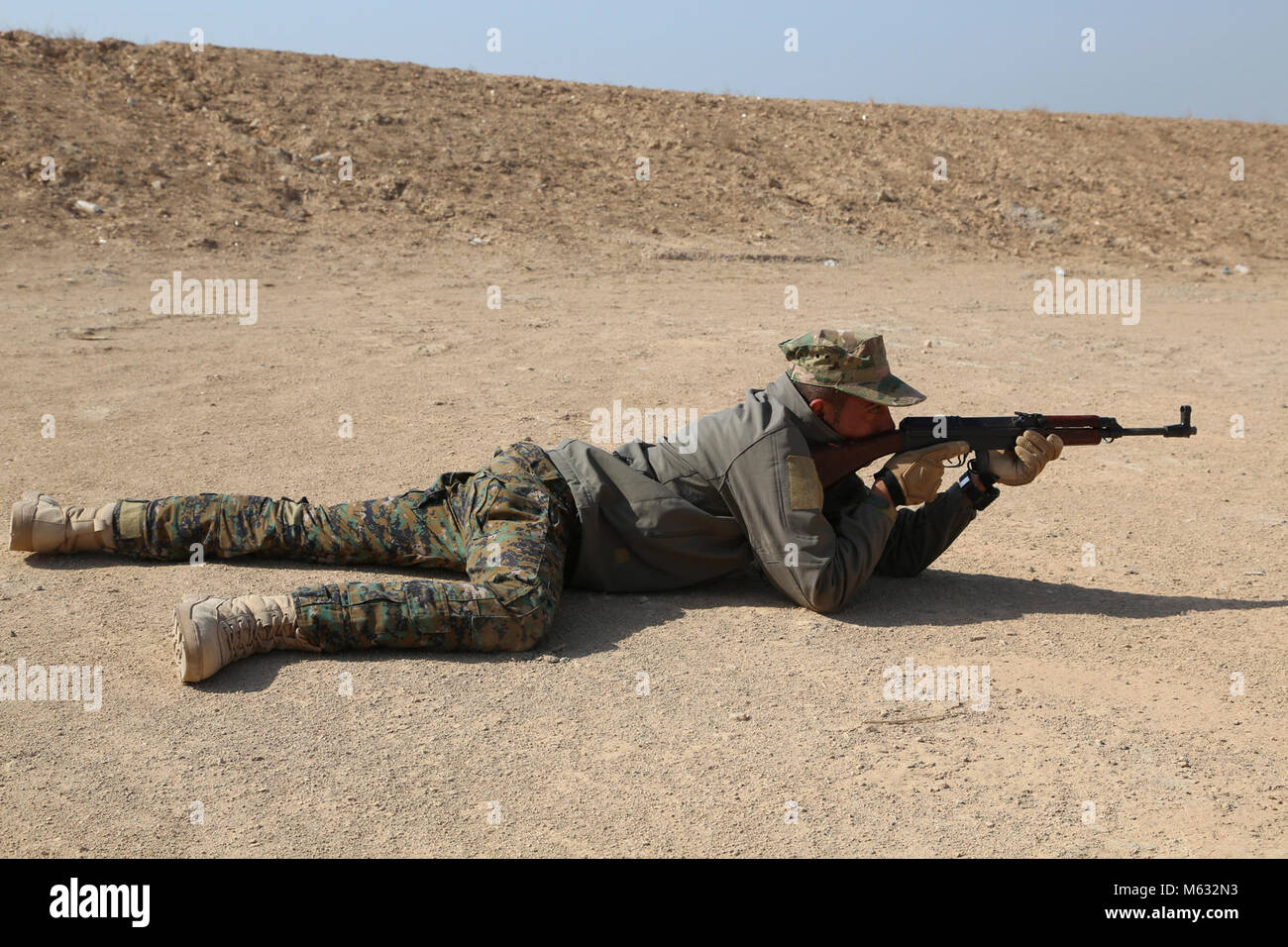 Soldier prone position hi-res stock photography and images - Alamy