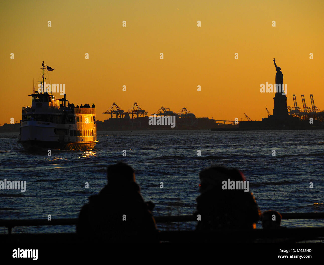 Flying South During the Sunset Stock Photo - Alamy