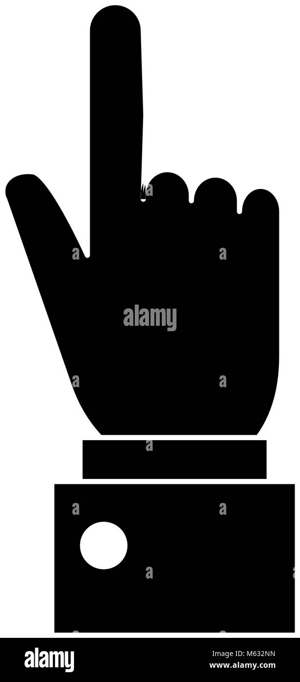 hand human touching icon Stock Vector Image & Art - Alamy