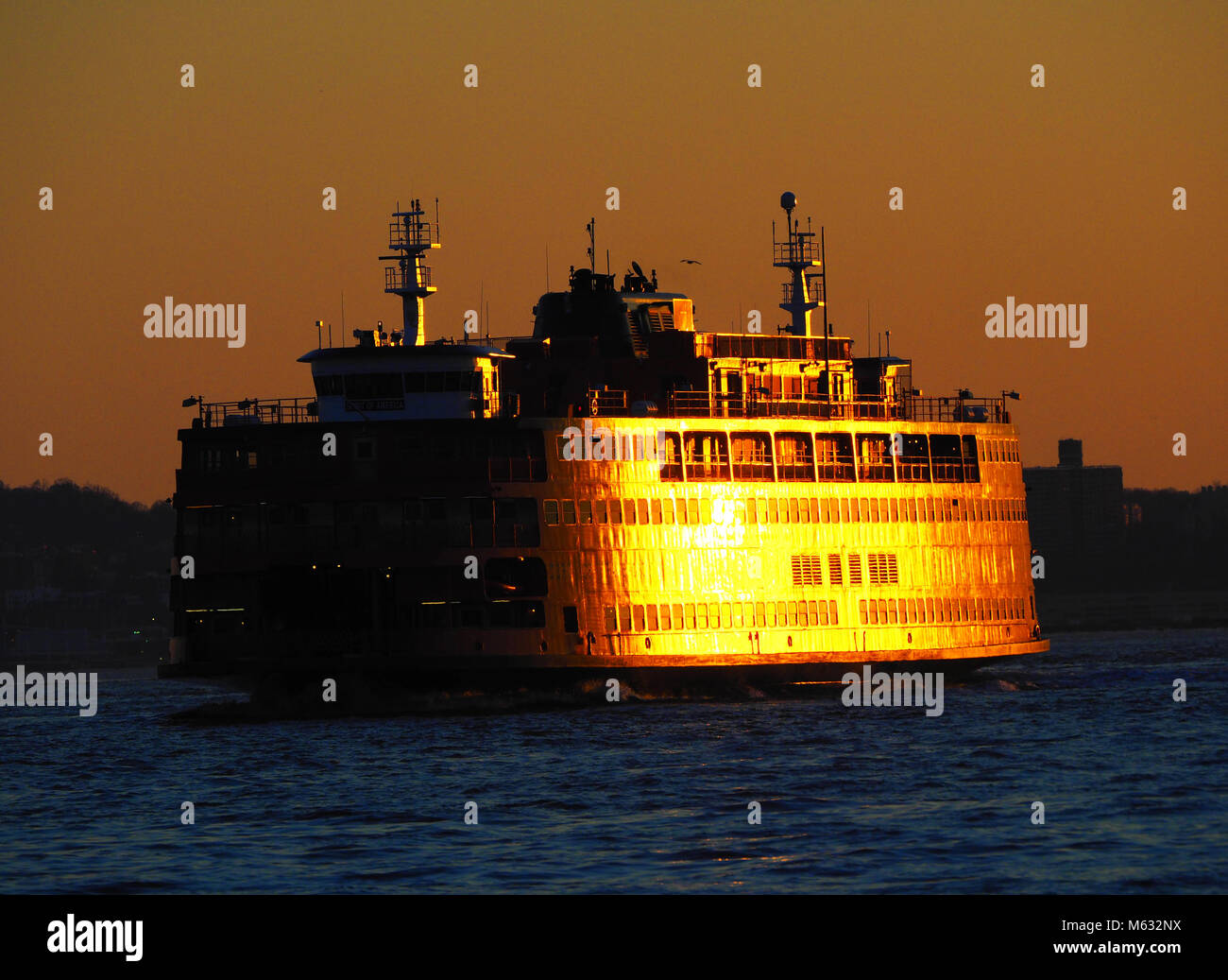Flying South During the Sunset Stock Photo - Alamy