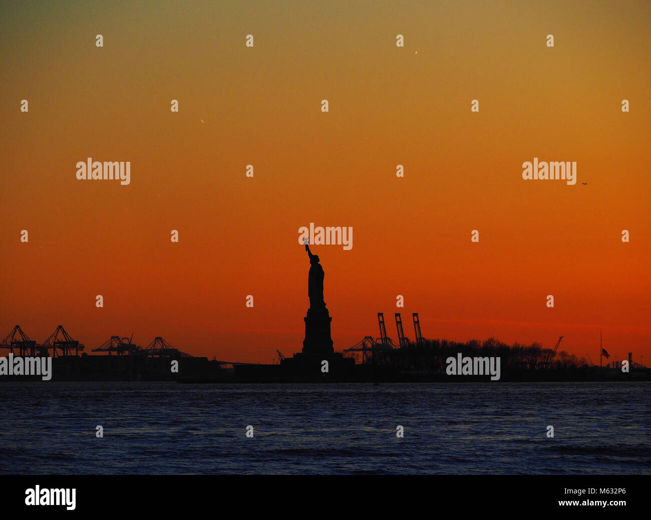 Flying South During the Sunset Stock Photo - Alamy