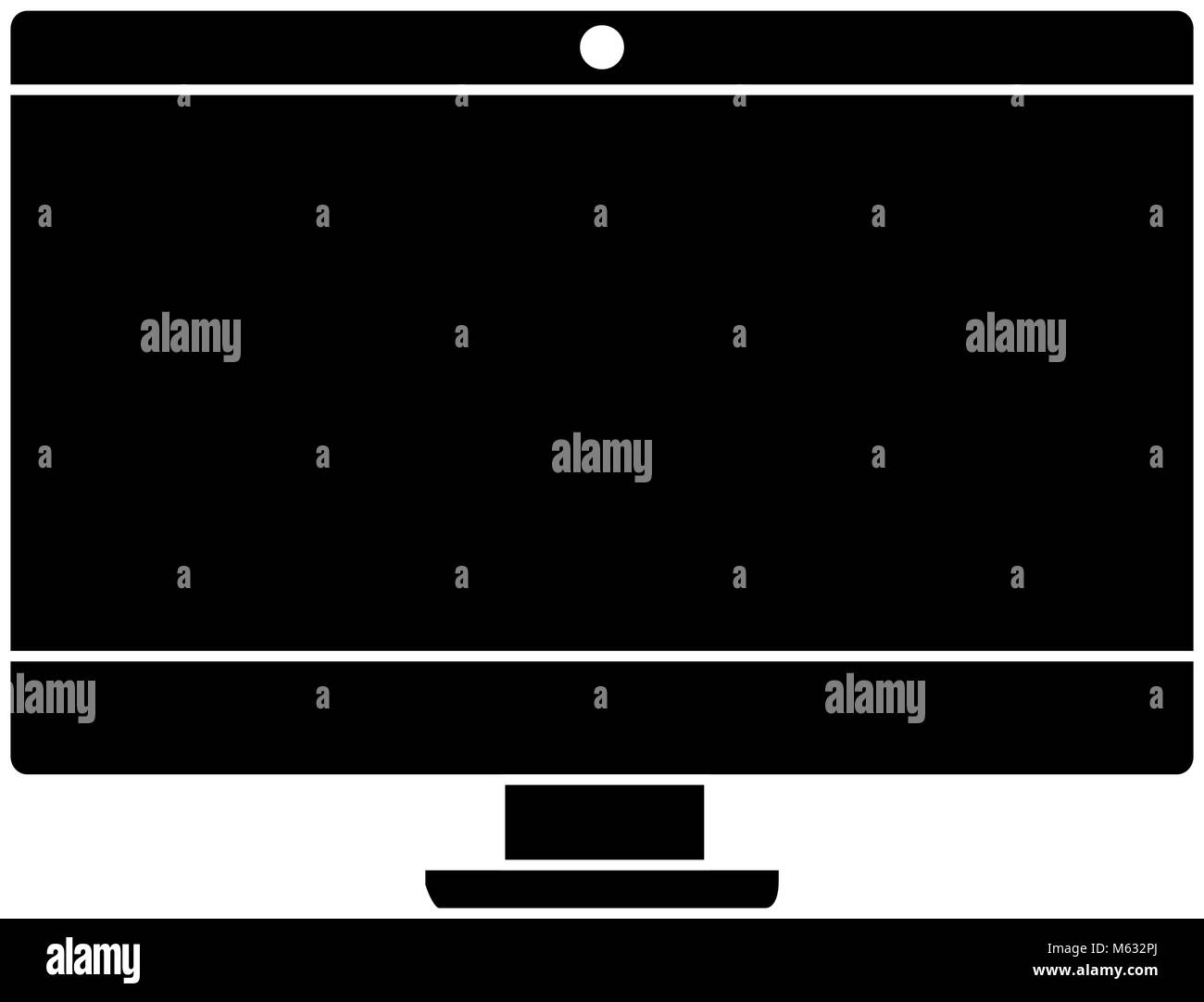 computer display isolated icon Stock Vector Image & Art - Alamy