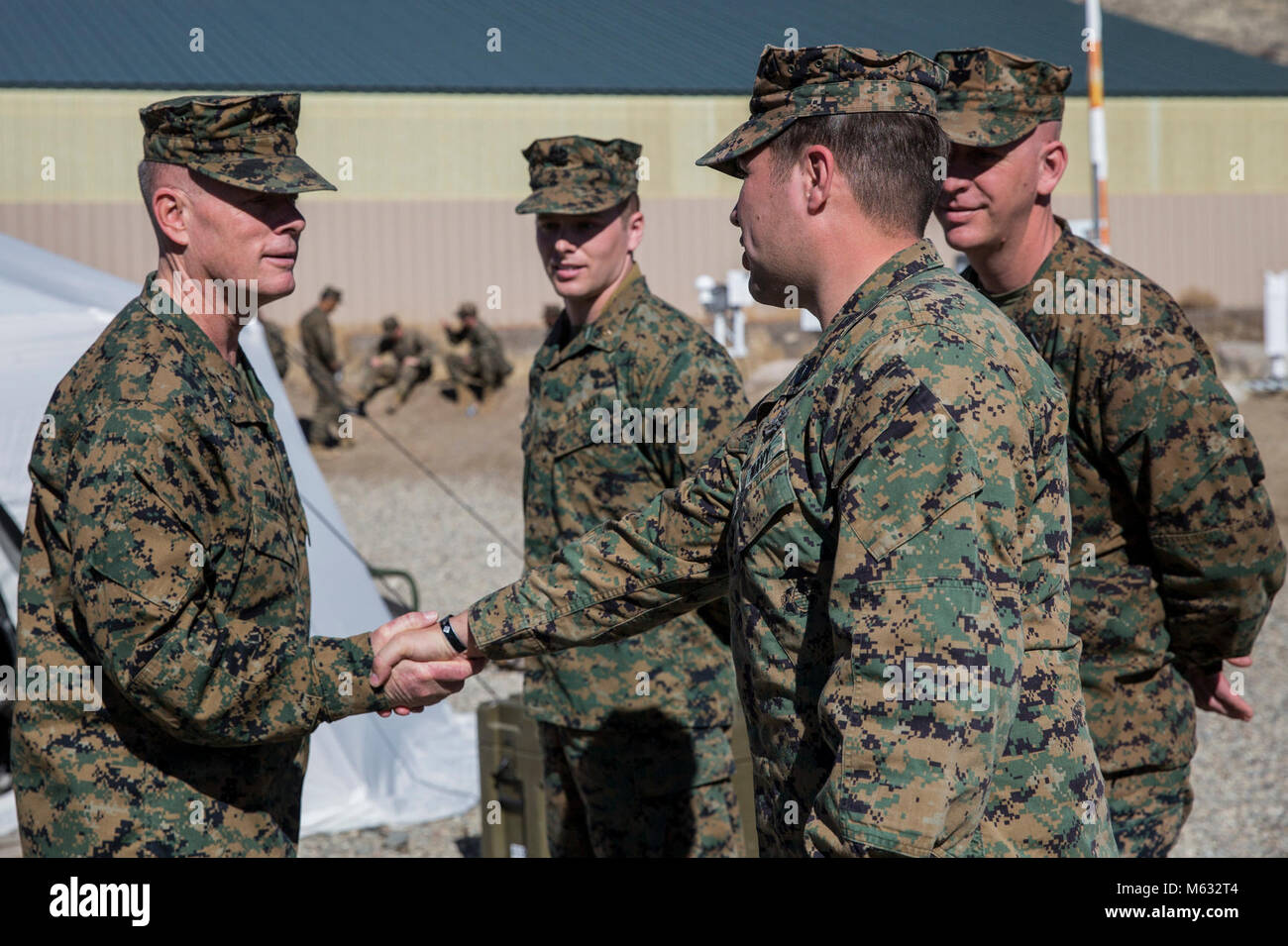 Brig. Gen. David W. Maxwell, left, 2nd Marine Logistics Group ...